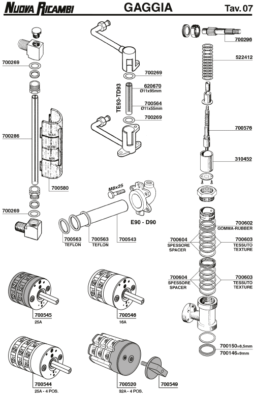 Gaggia 07 - ESPRESSO MACHINE PARTS